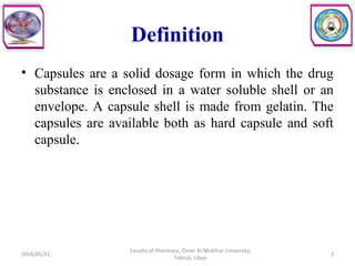 Solid dosage forms (capsules) | PPT
