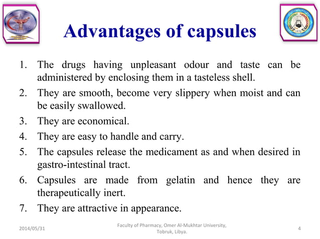 Solid dosage forms (capsules) | PPT