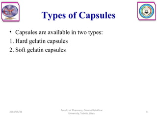 Solid dosage forms (capsules) | PPT