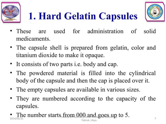 Solid dosage forms (capsules) | PPT