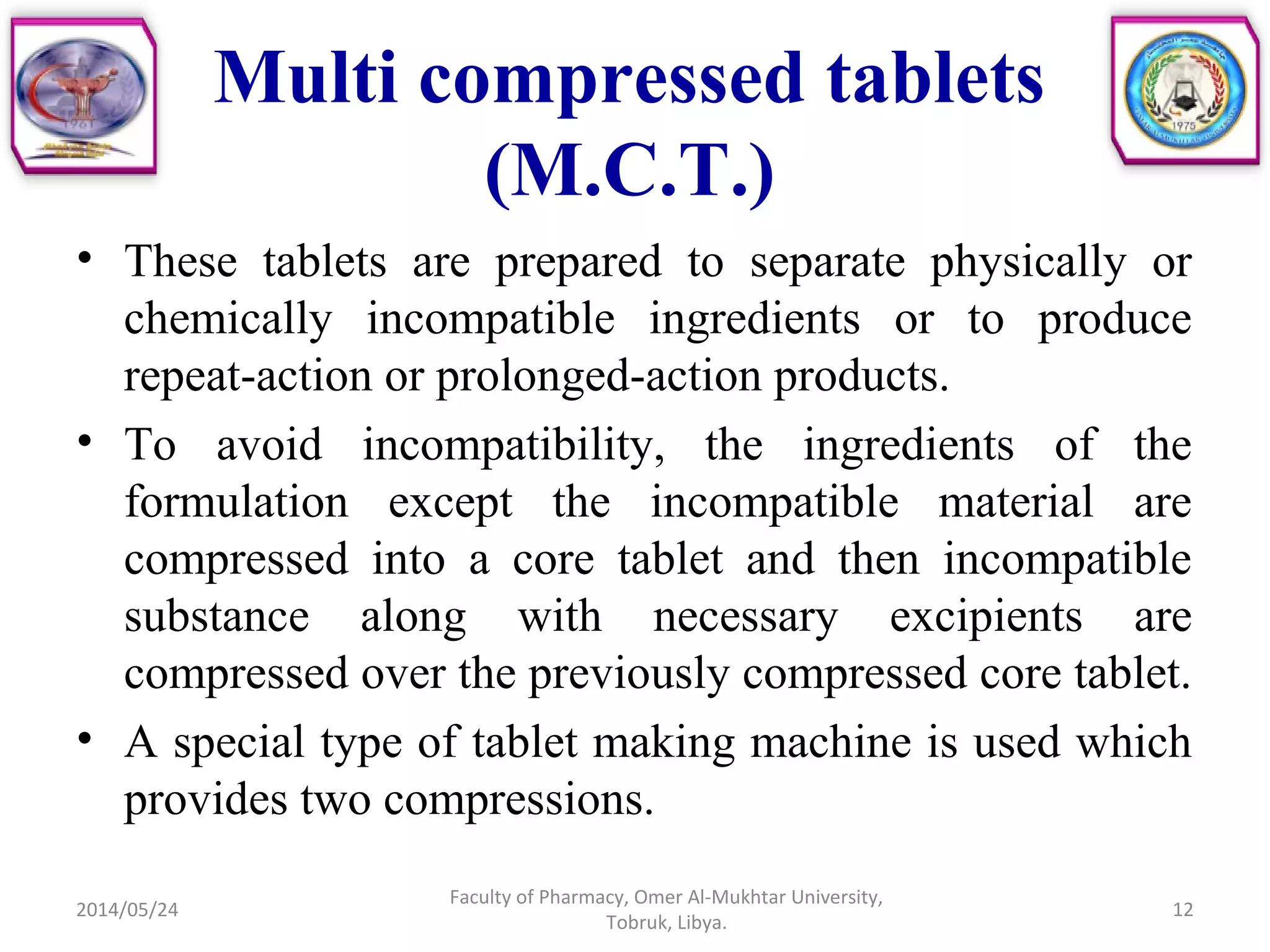 Solid dosage forms (tablets) | PPT