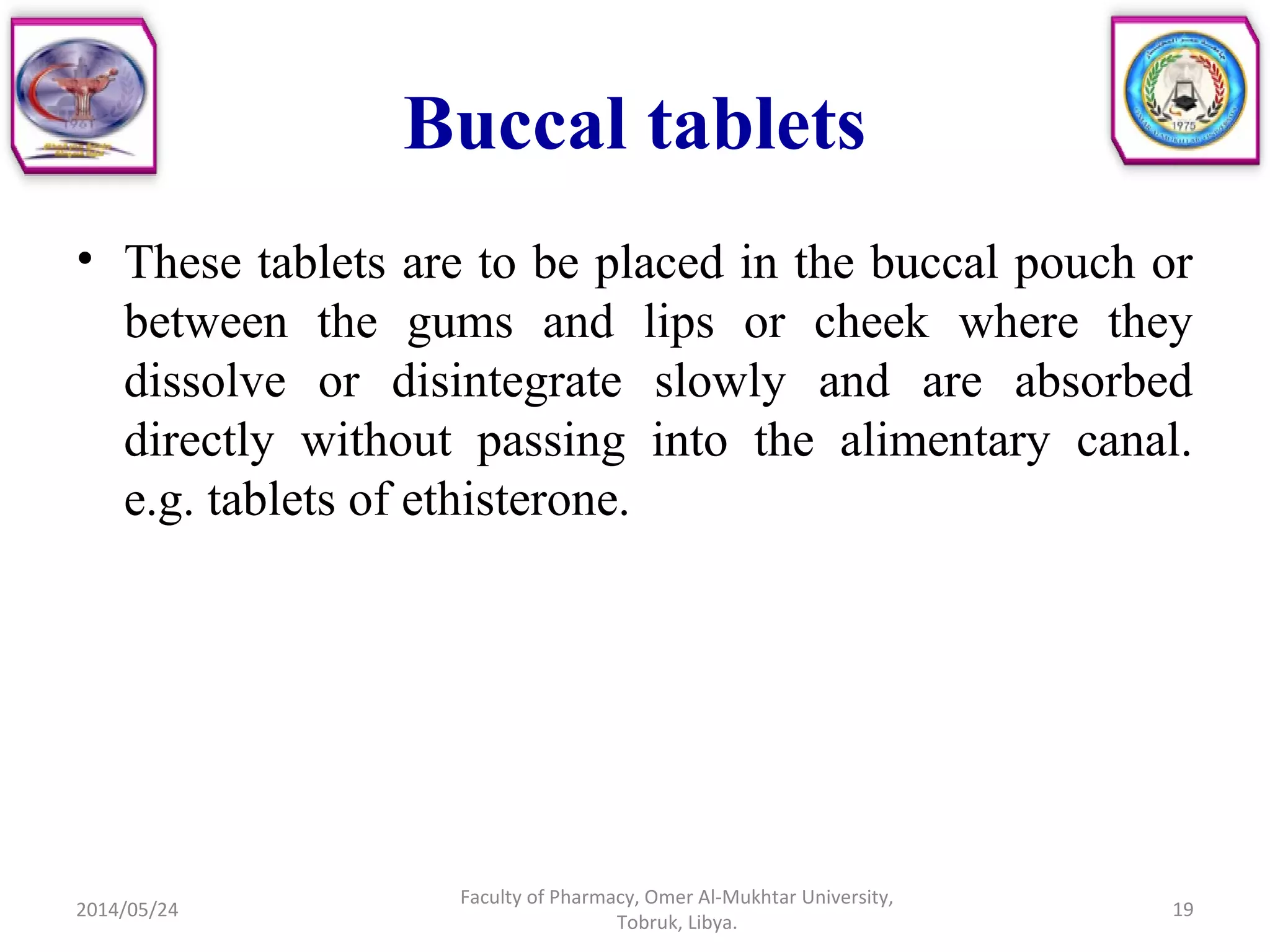 Solid dosage forms (tablets) | PPT