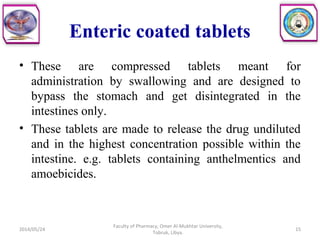 Solid dosage forms (tablets) | PPT