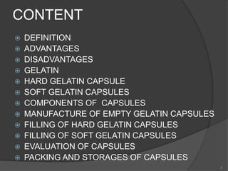 Solid dosages forms ( capsules) | PPT