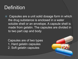 Solid dosages forms ( capsules) | PPT