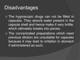 Solid dosages forms ( capsules) | PPT