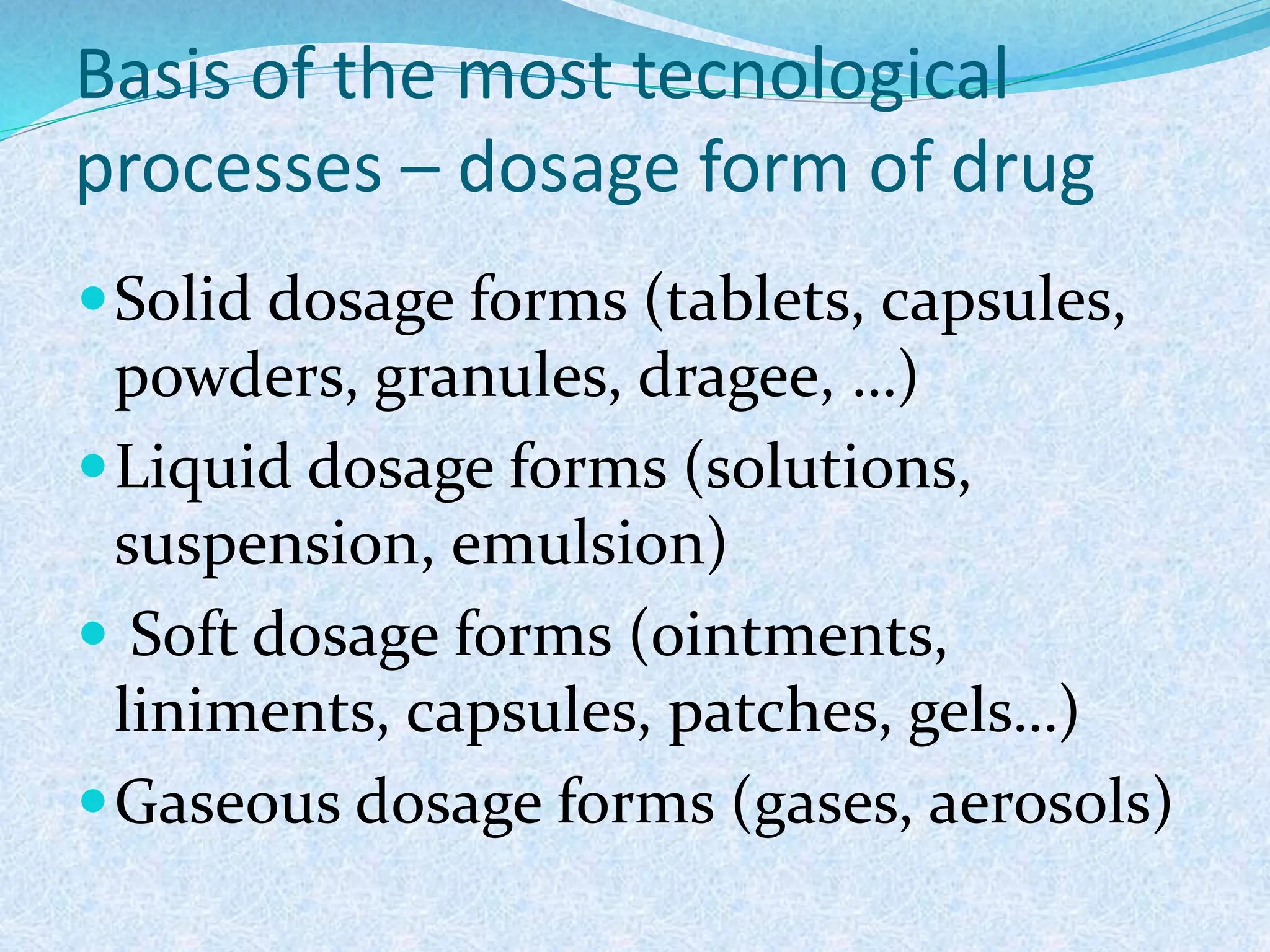 SOLID DOSAGE FORMS FOR PHARMACY STUDENTS | PPT