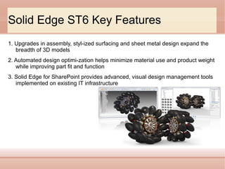 Solid edge st6 – design better by Panso Solutions | PPT