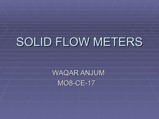 Solid Flow Meters | PPT