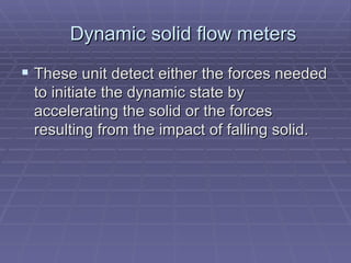 Solid Flow Meters | PPT