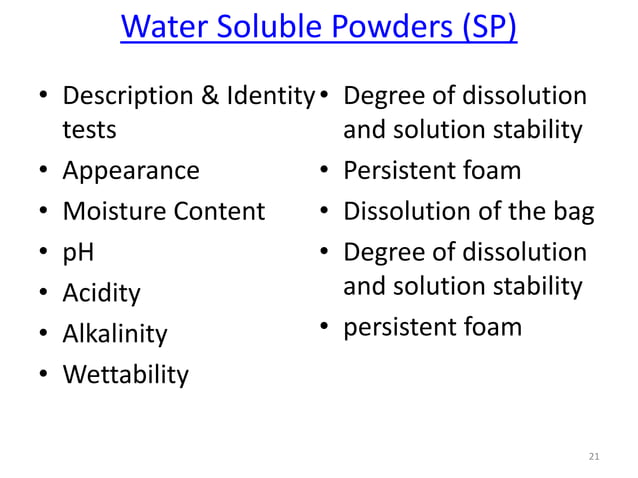 Data requirements for Solid formulations | PPT