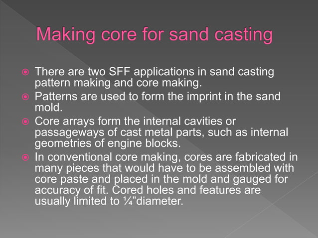 Solid freeform fabrication (sff) | PPTX