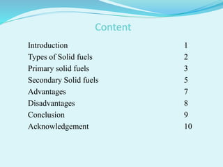 Solid fuel | PPTX