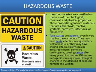 Solid & hazardous waste management | PPTX