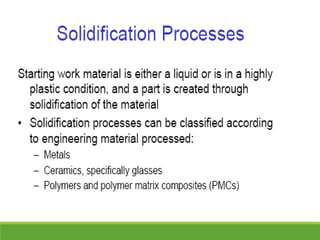 Solidification | PPT | Chemistry | Science