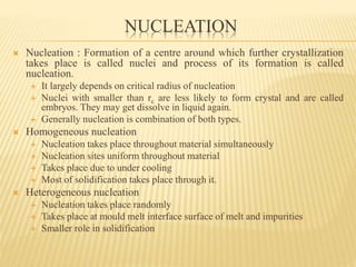 Solidification of alloys | PPTX