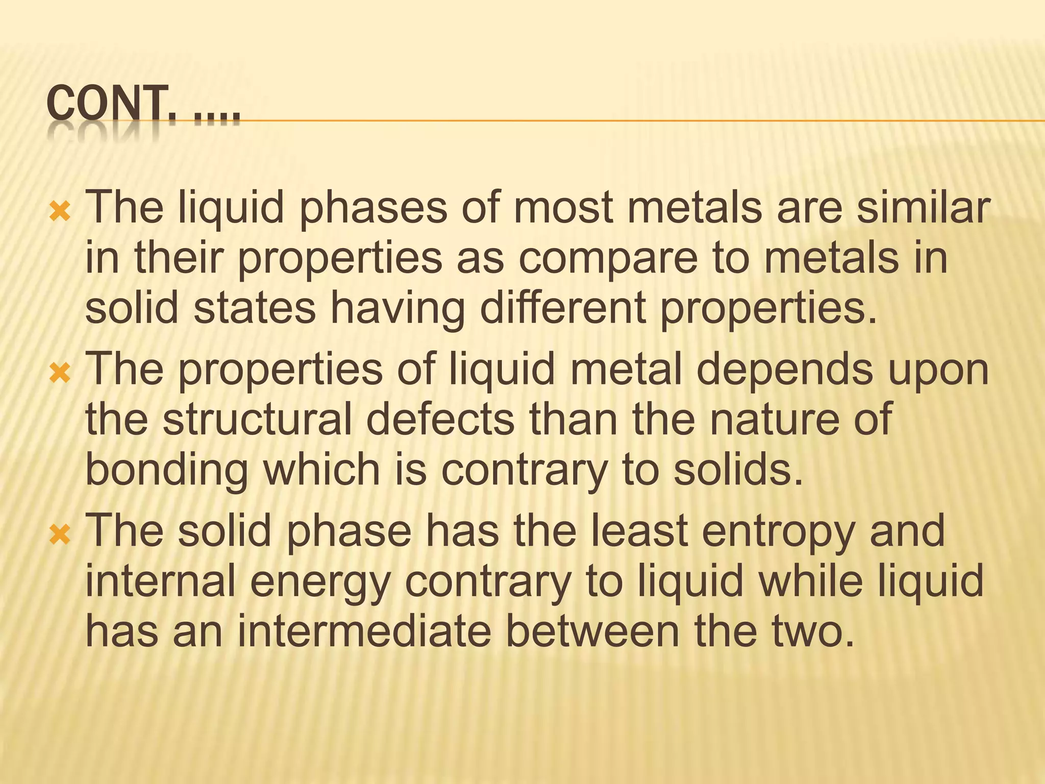 Solidification of metals | PPTX