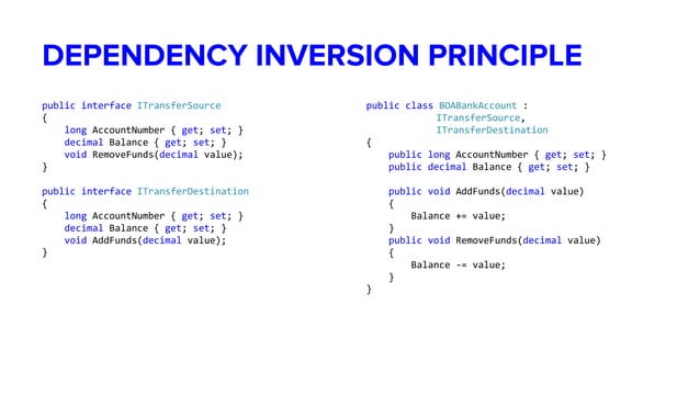 SOLID & IoC Principles | PPTX | Databases | Computer Software and ...