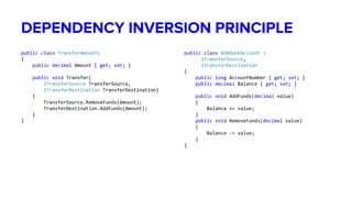 SOLID & IoC Principles | PPTX | Databases | Computer Software and ...