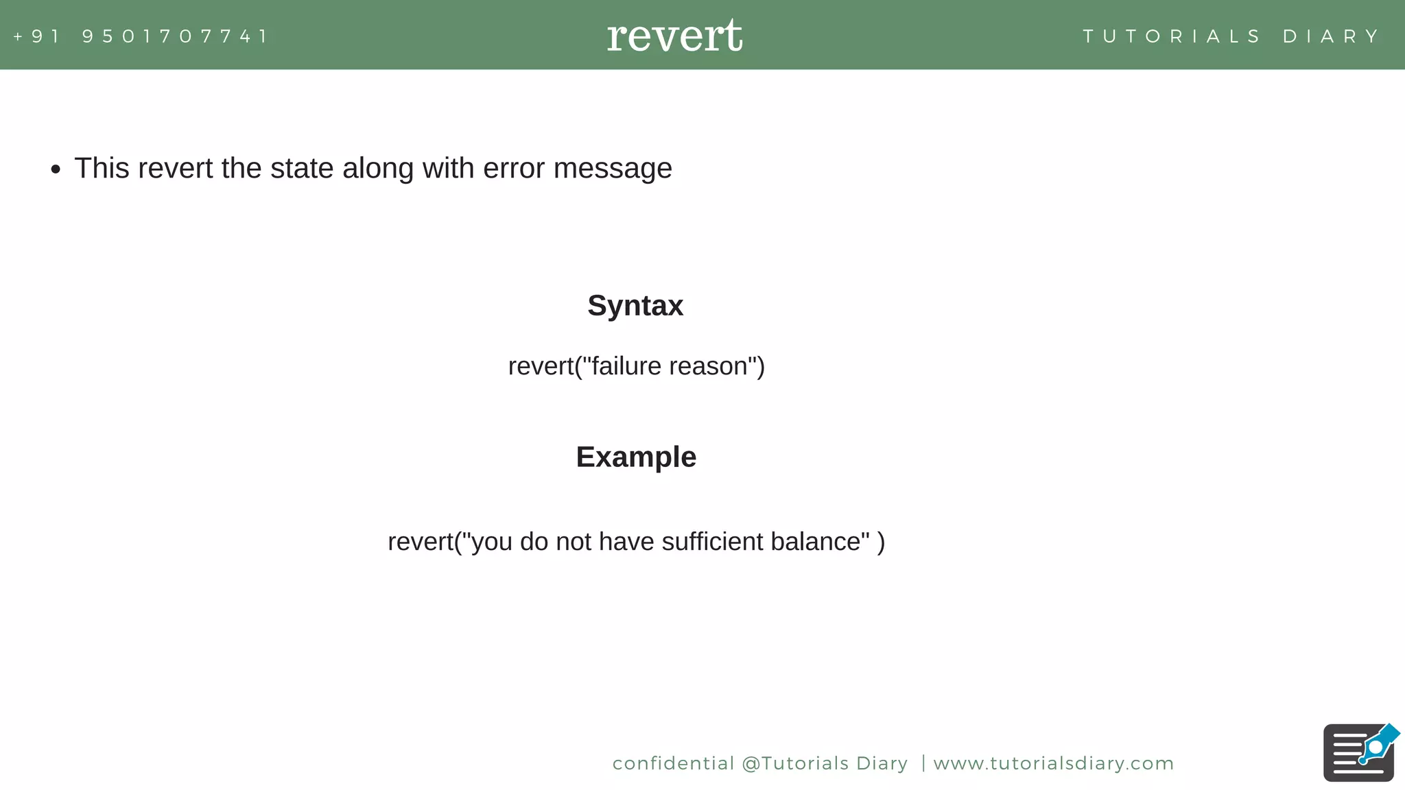 Solidity- Error Handling | PDF | Programming Languages | Computing