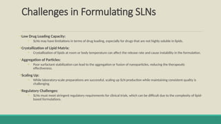 Solid lipid nanoparticles- Formulation aspects.pptx