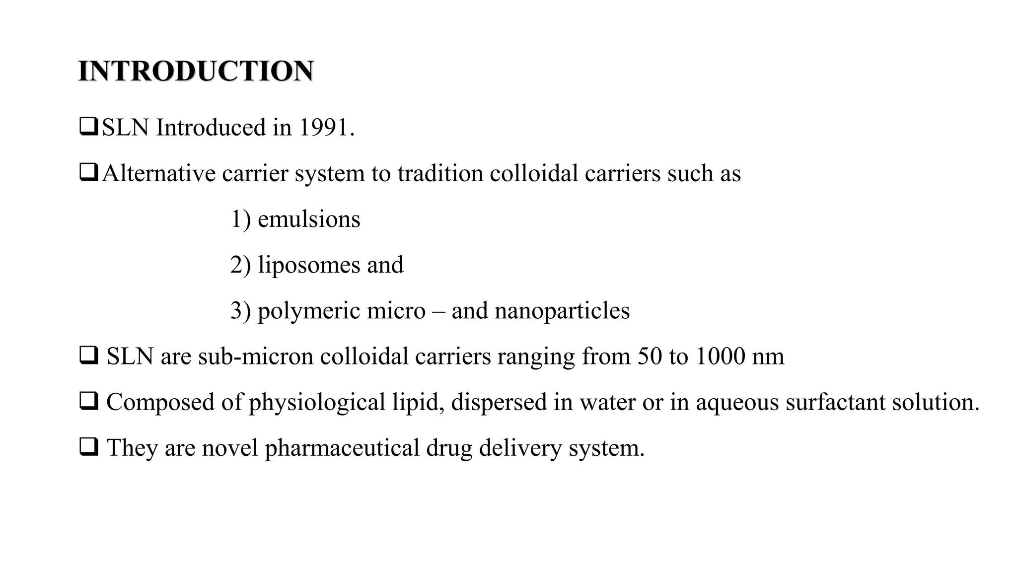 solid lipid nanoparticles | PPTX