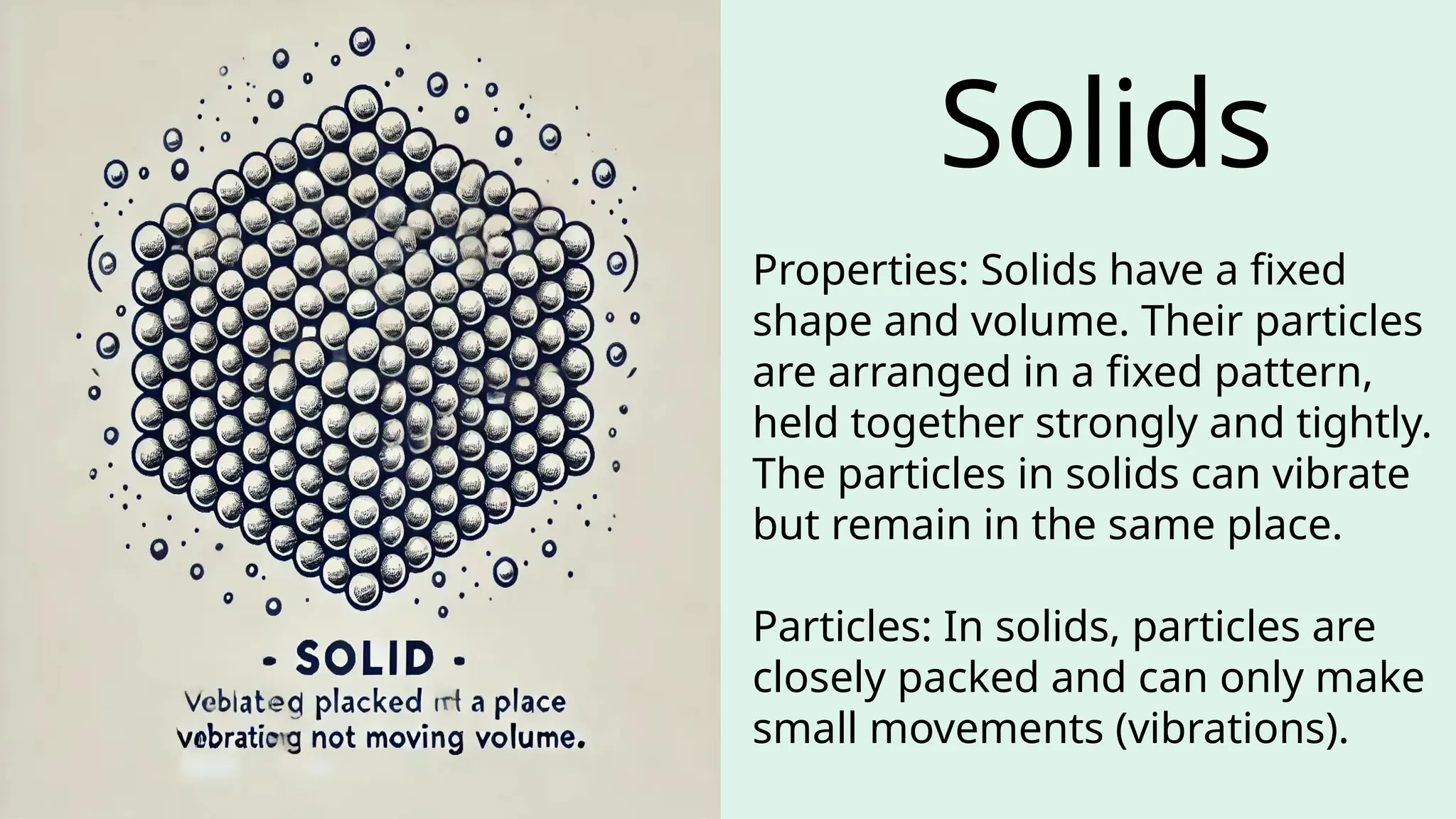 Solid, liquid and gas behavior as state of matters for students grade 7 ...