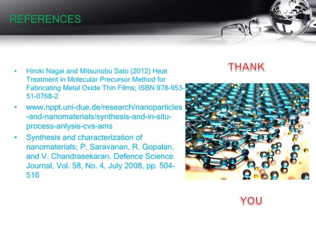 Solid, liquid and gas phase synthesis of nanomaterials | PPTX