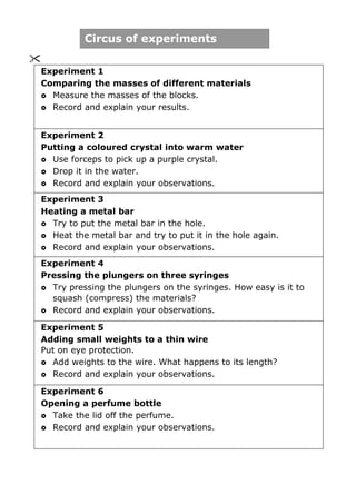 Solid, Liquid & Gas Properties | DOC