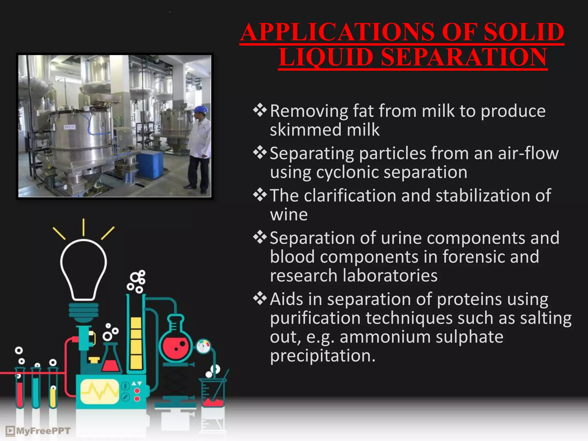 Solid liquid separation - unit operations | PPTX