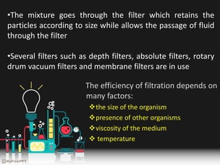 Solid liquid separation - unit operations | PPTX
