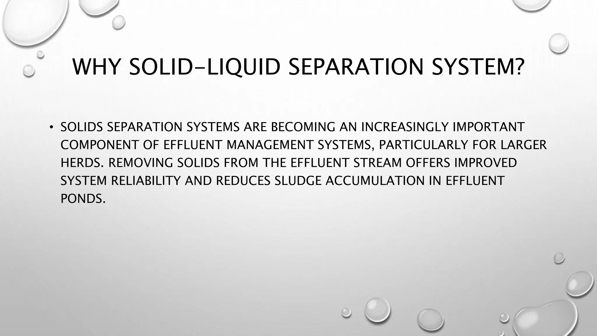 Solid–liquid separation systems | PPTX
