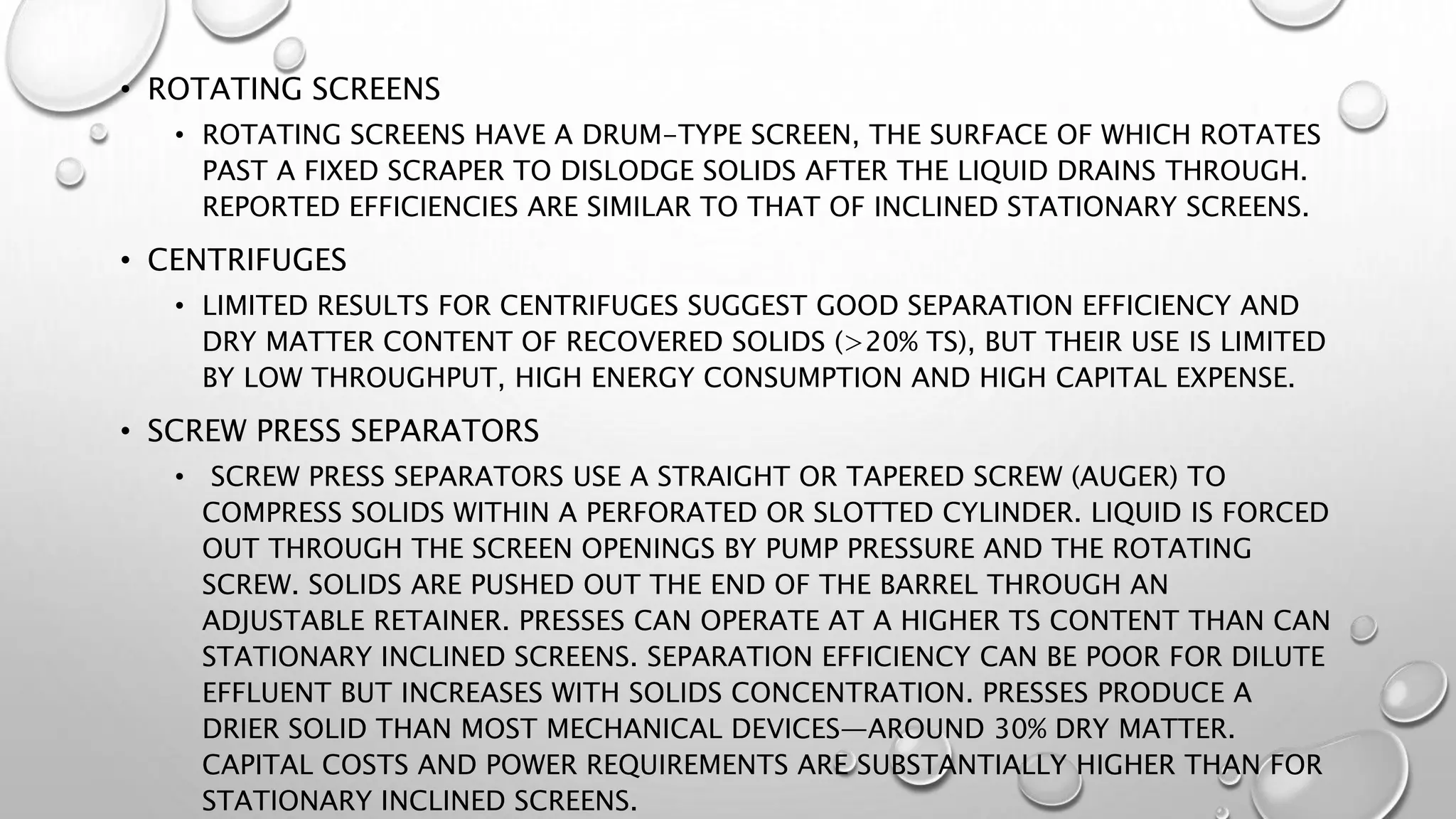 Solid–liquid separation systems | PPTX