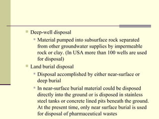 pharmaceutical waste treatment and disposal procedure | PPT