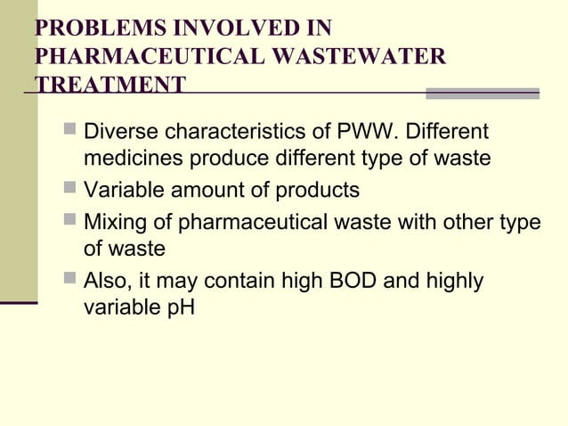 pharmaceutical waste treatment and disposal procedure | PPT