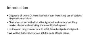 Solid liver SOL | PPTX