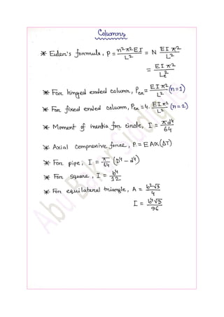 Solid mechanics at a glance! | PDF