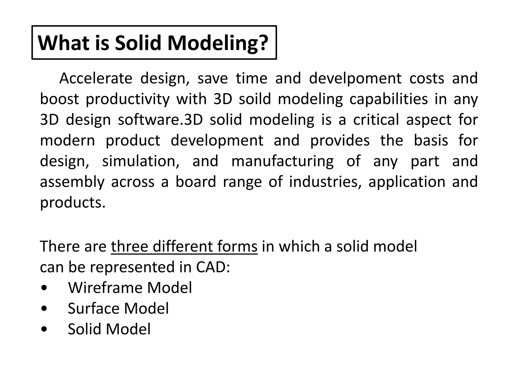 Solid modeling | PPTX