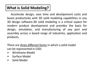 Solid modeling | PPTX