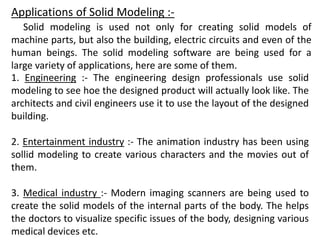 Solid modeling | PPTX