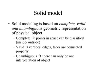 Solid modelling | PPT