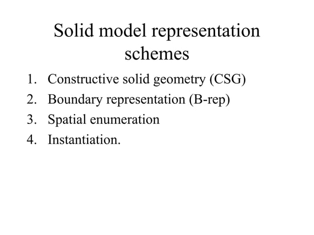 Solid modelling | PPT