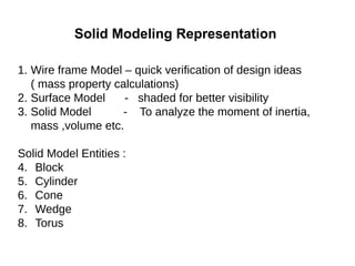 solid modeling.pptx_cad 3d modeling_types | PPT