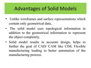Solid Modelling in computer aided Design | PDF