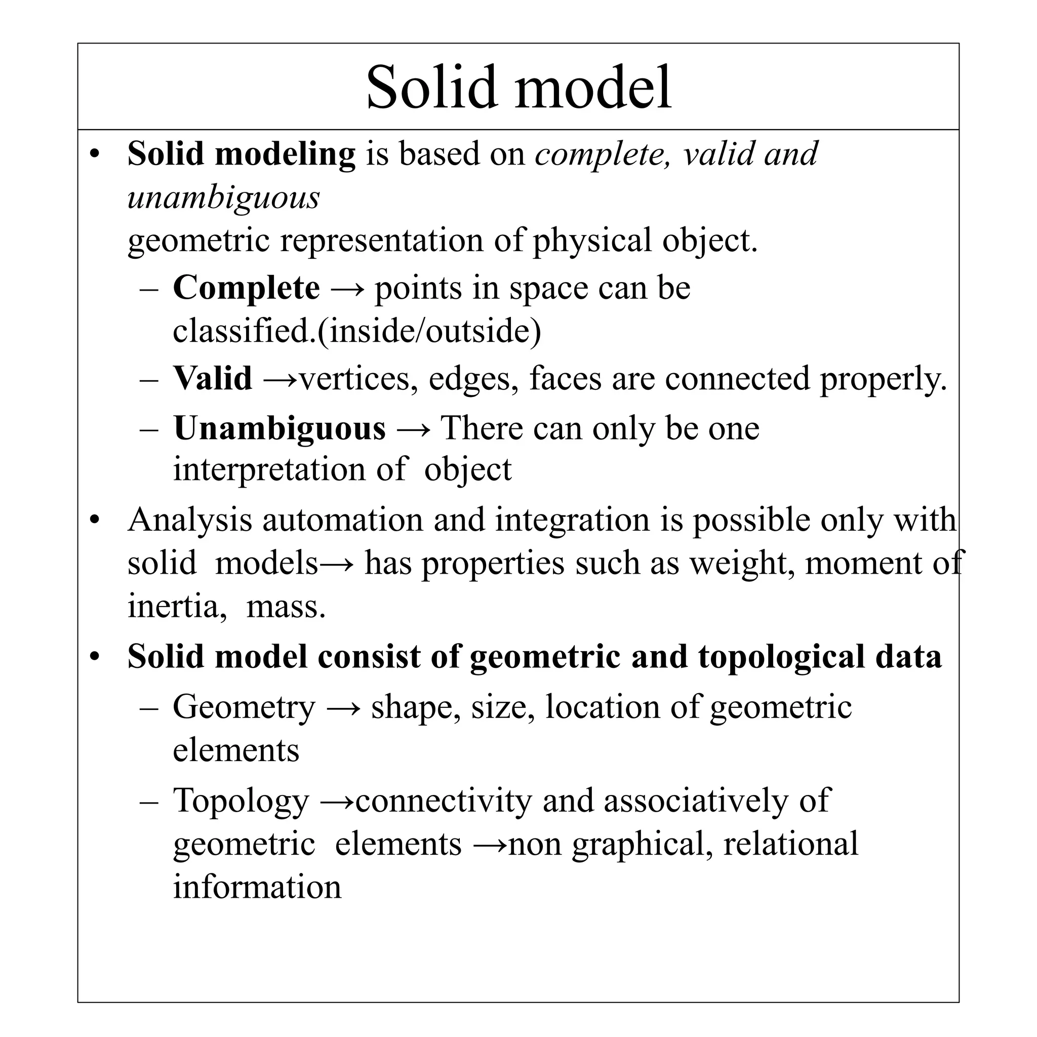 Solidmodelling | PPTX