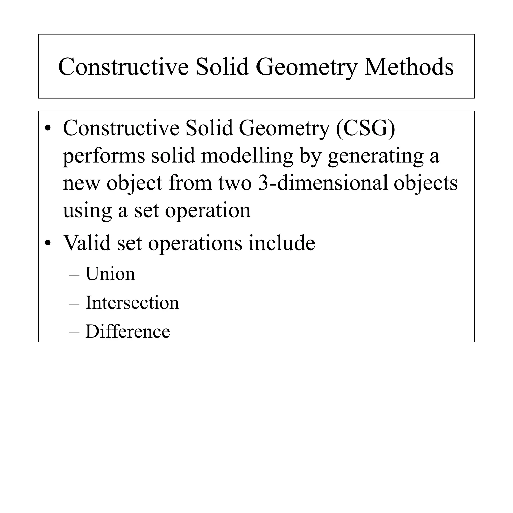Solidmodelling | PPTX