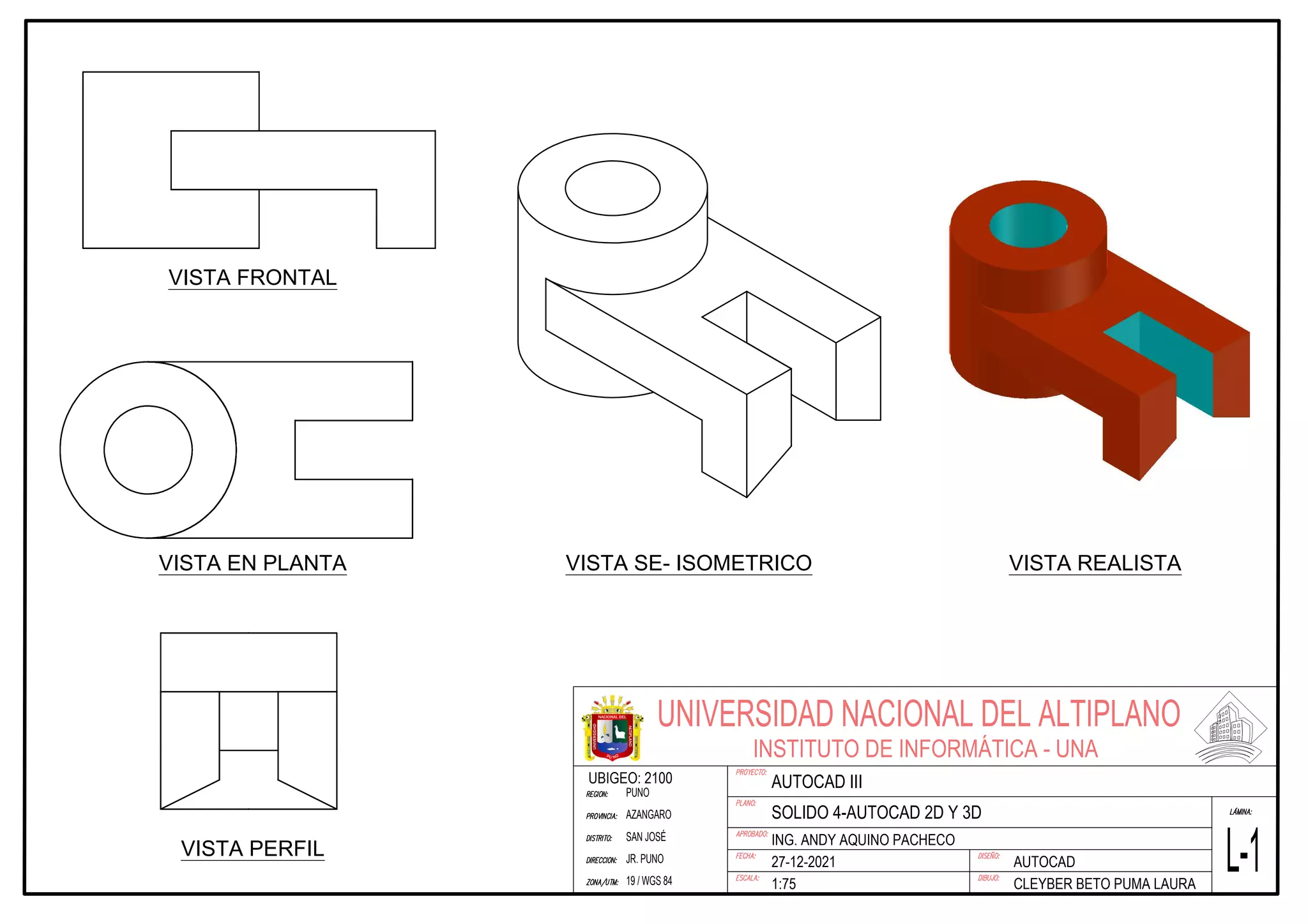 Solido 4 -autocad 3-lamina a4 | PDF