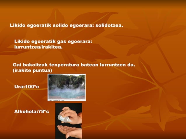 Solido likido eta gas gontzal | PPT