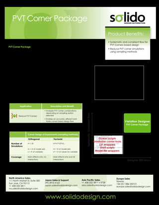 Solido Pvt Corner Package Datasheet | PDF | Technology & Computing