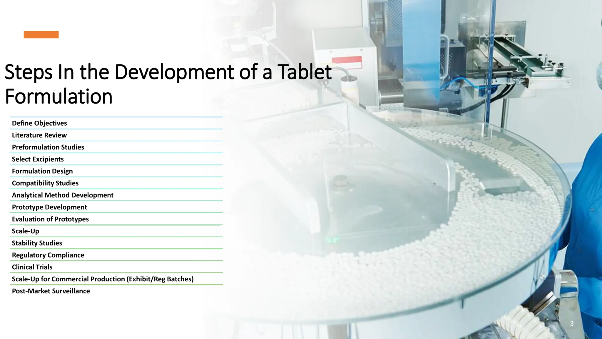 Steps Involved in Pharmaceutical Tablet Development | PPTX